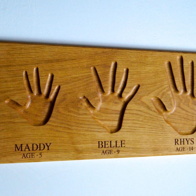 Handprint Impression Plaques | Traditional Wooden Gifts