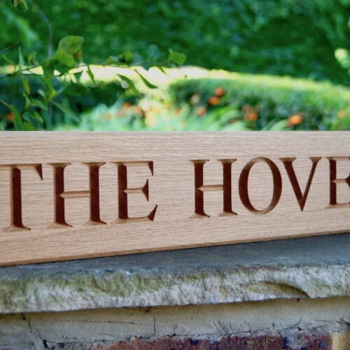 Personalised Solid Oak House Signs | TraditionalWoodenGifts