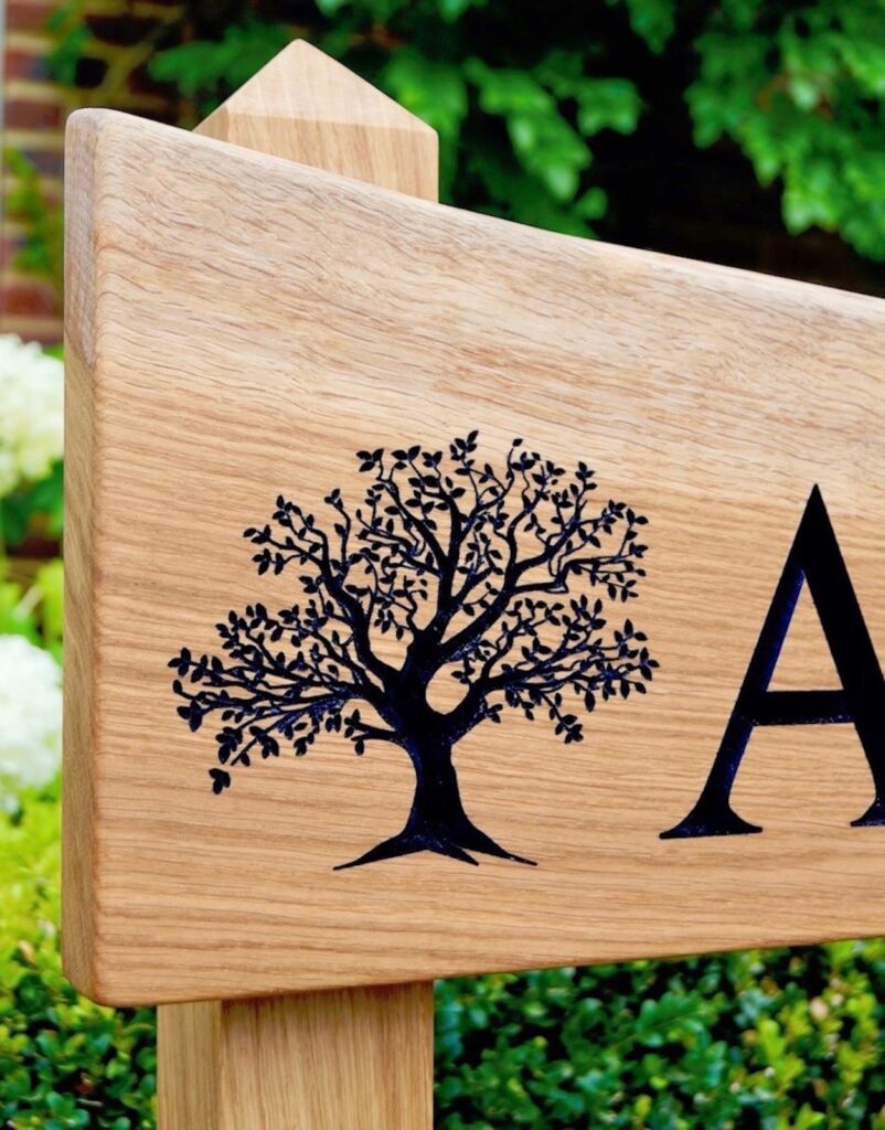 Natural Edge Free Standing Signs | Traditional Wooden Gifts