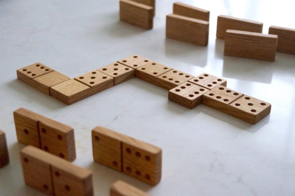 Handmade Wooden Dominos - Traditional Wooden Gifts