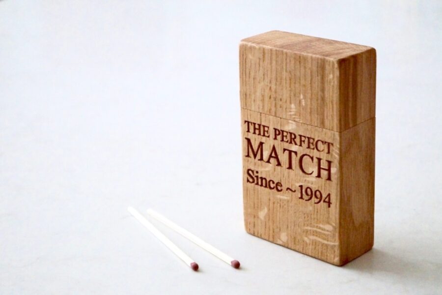 Personalised Wooden Matchstick Box | TraditionalWoodenGifts.co.uk