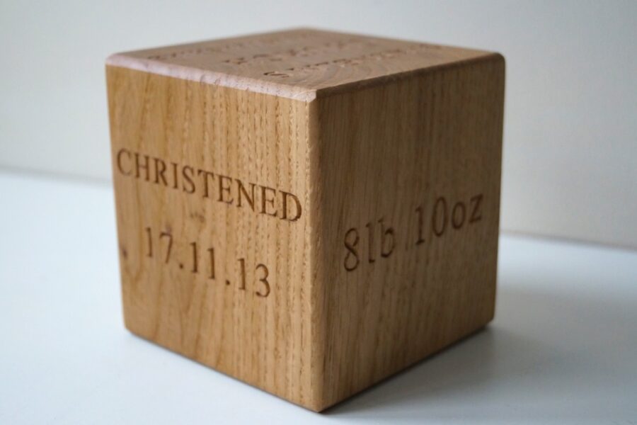 Christening / Baptism Blocks | TraditionalWoodenGifts.co.uk