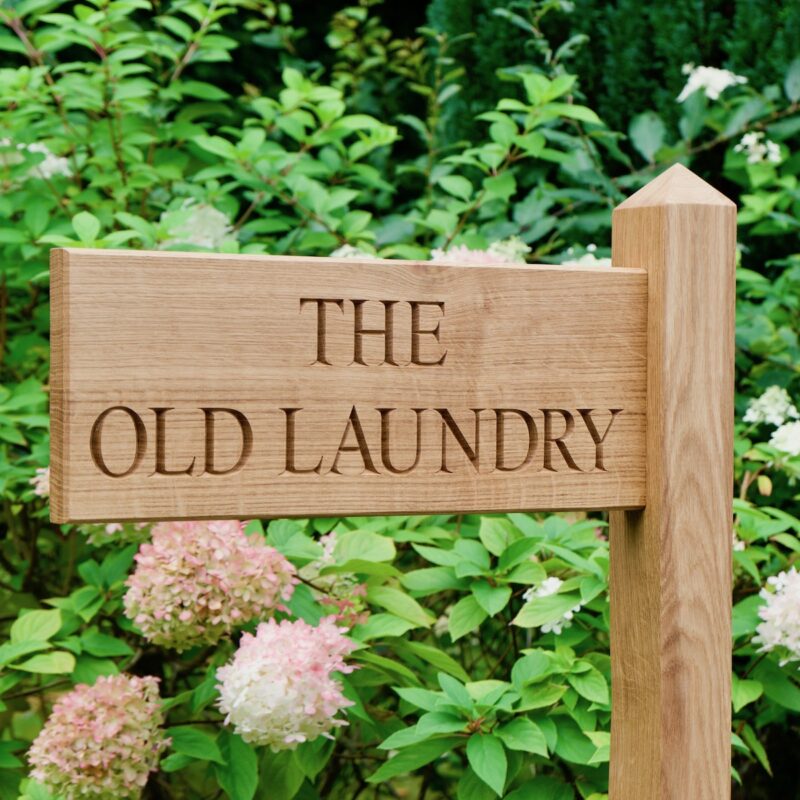 Free Standing Oak House Signs | TraditionalWoodenGifts.co.uk