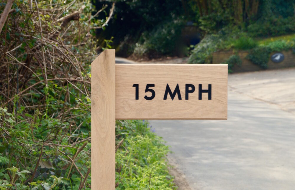 Free Standing Oak House Signs | TraditionalWoodenGifts.co.uk