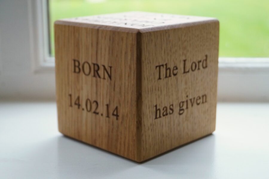 Christening / Baptism Blocks | TraditionalWoodenGifts.co.uk