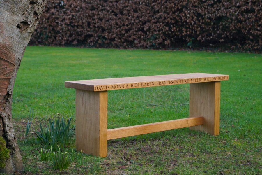 Engraved Wooden Garden Bench | TraditionalWoodenGifts.co.uk