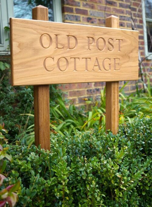 Free Standing Wooden House Signs | TraditionalWoodenGifts