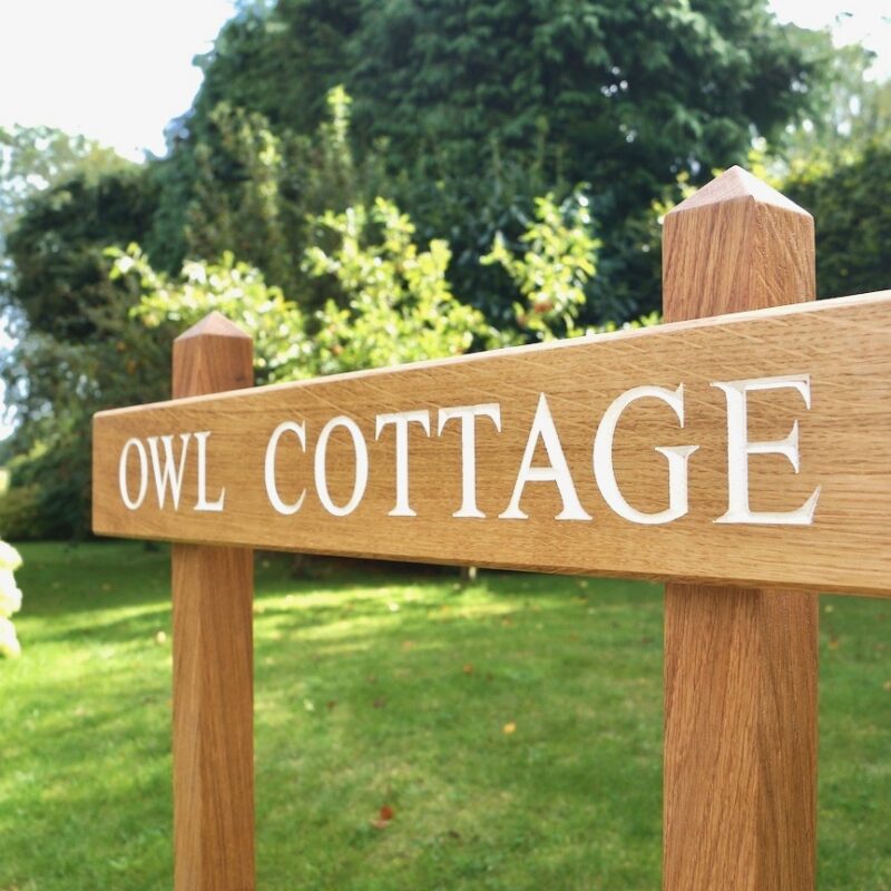 Free Standing Wooden House Signs | TraditionalWoodenGifts