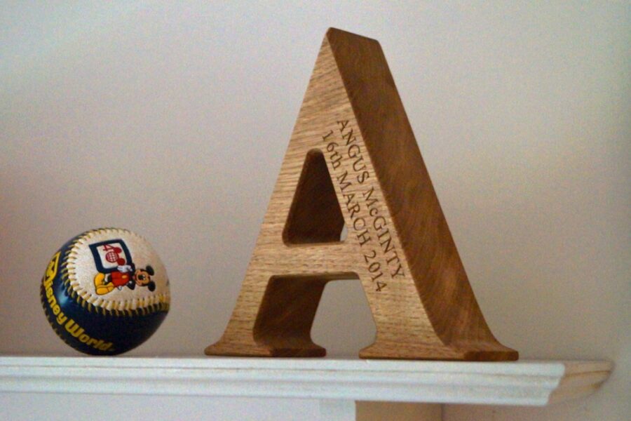 Engraved Alphabet Letters | TraditionalWoodenGifts.co.uk