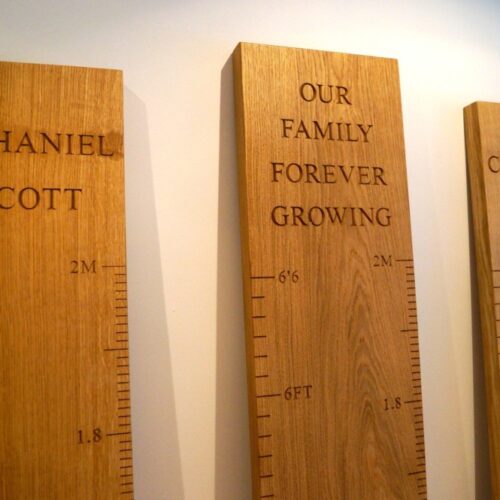 Personalised Wooden Height Chart | TraditionalWoodenGifts.co.uk