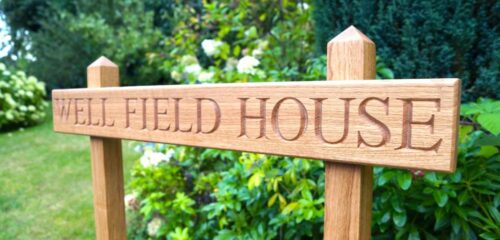 Free Standing Wooden House Signs | TraditionalWoodenGifts