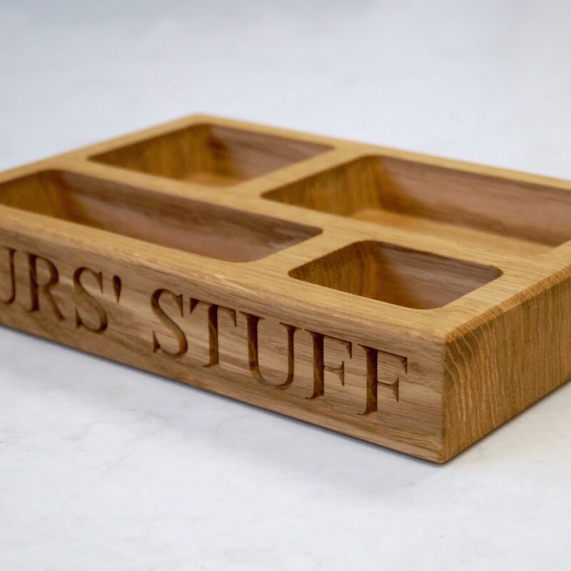 Personalised Wooden Desk Tidy | TraditionalWoodenGifts.co.uk