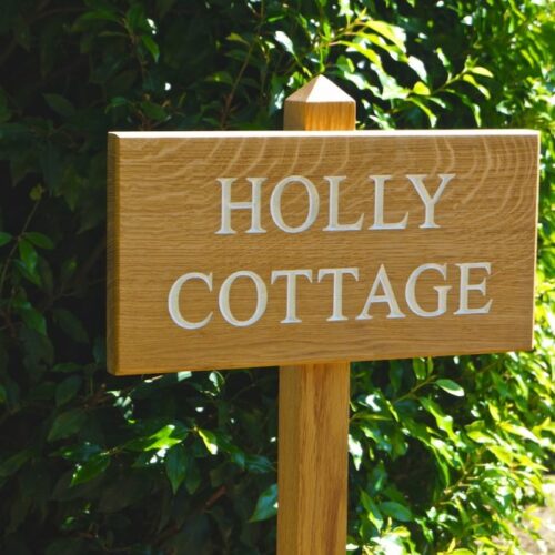Free Standing Wooden House Signs | TraditionalWoodenGifts