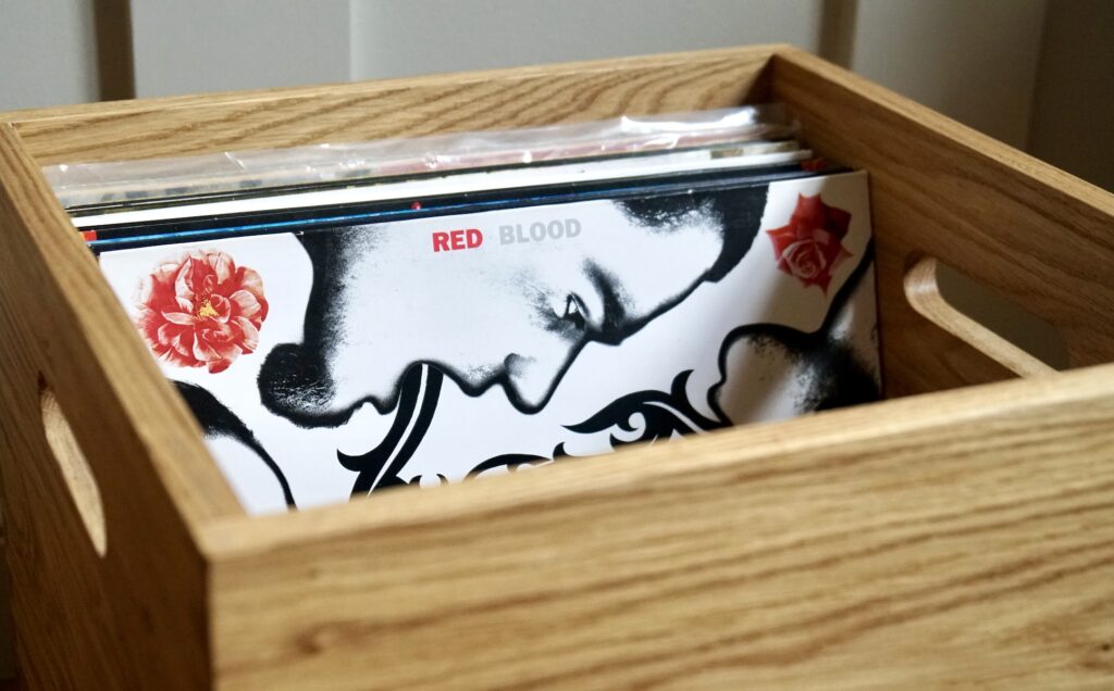 Personalised Oak Vinyl Record Storage Box - Traditional Wooden Gifts