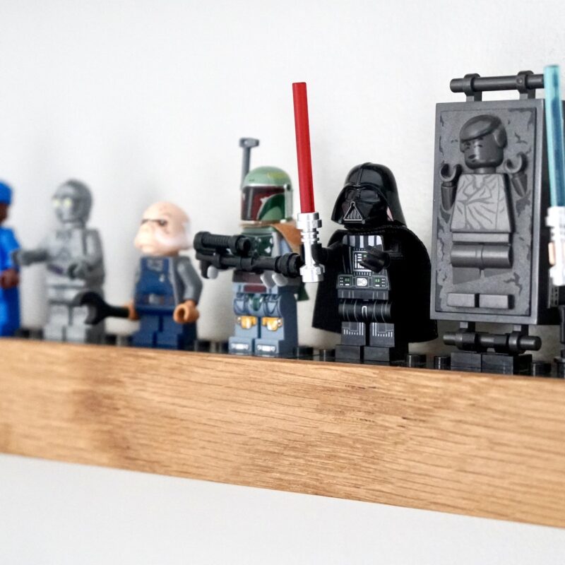 Lego Minifigure Display Wall Stands - Traditional Wooden Gifts